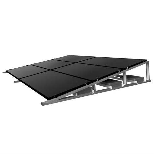 Solar Ballast Roof Mount Triangular Solar Panel Flat Roof Mounting ...