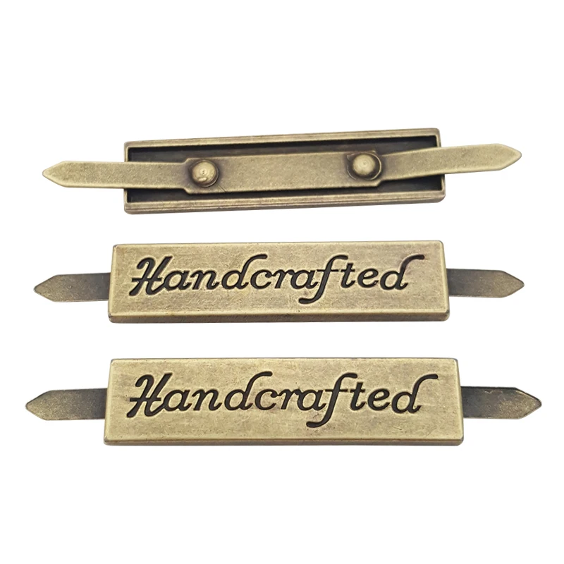 Custom Metal U-shaped Clip/label Engraving Brand Logo Tag For Bag ...