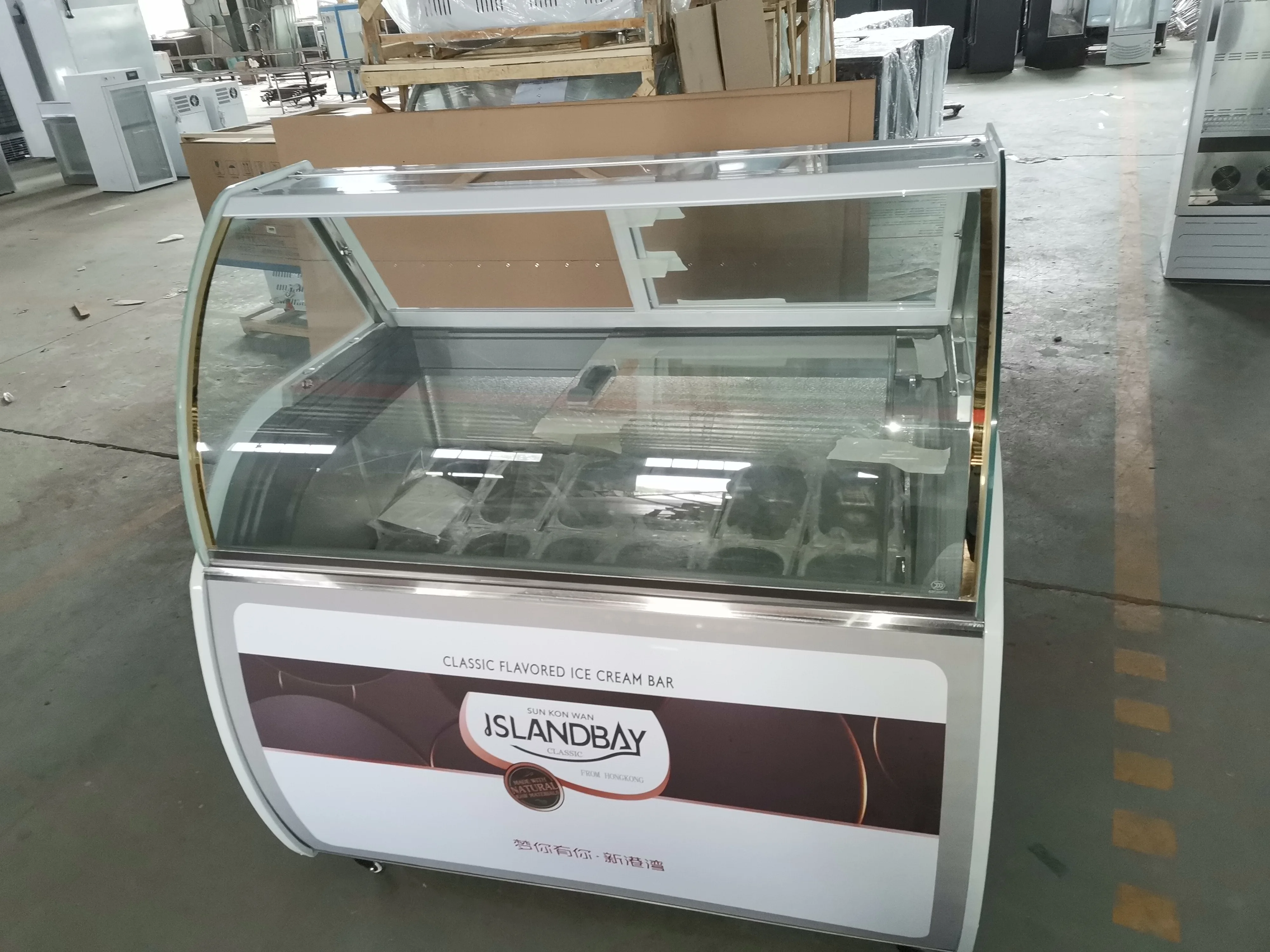 Popsicle Display Cabinet - Gelato Refrigerated Showcase