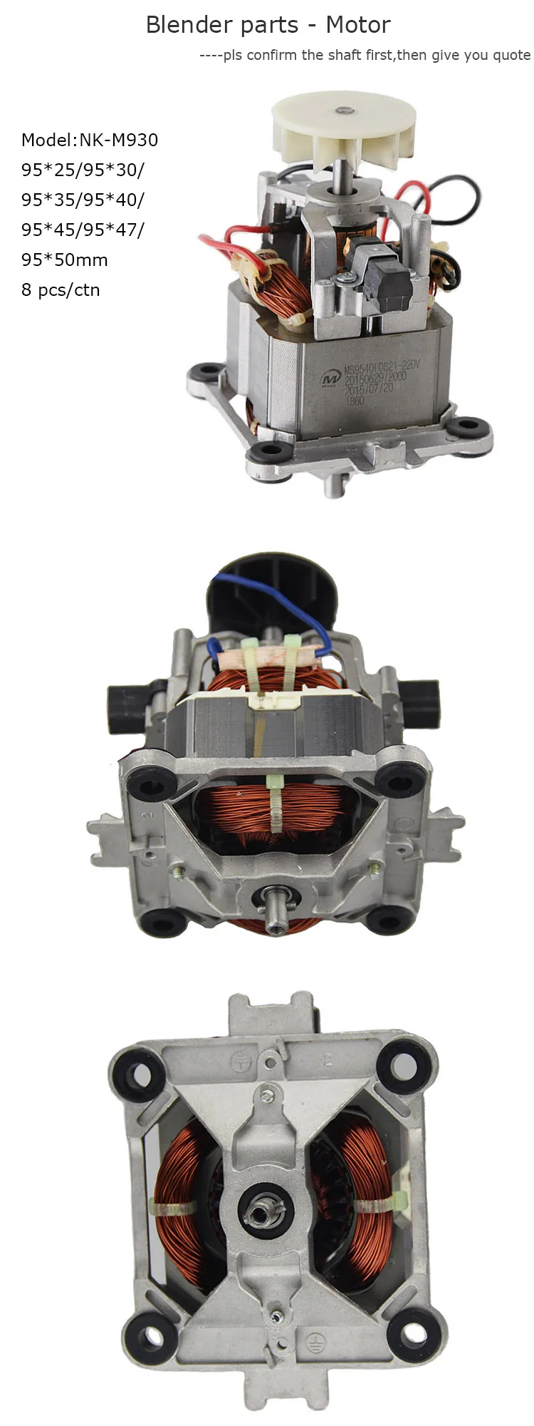 Kitchen Tools Commerical 500pcs Full Copper Food Juicer Mixer Parts ...