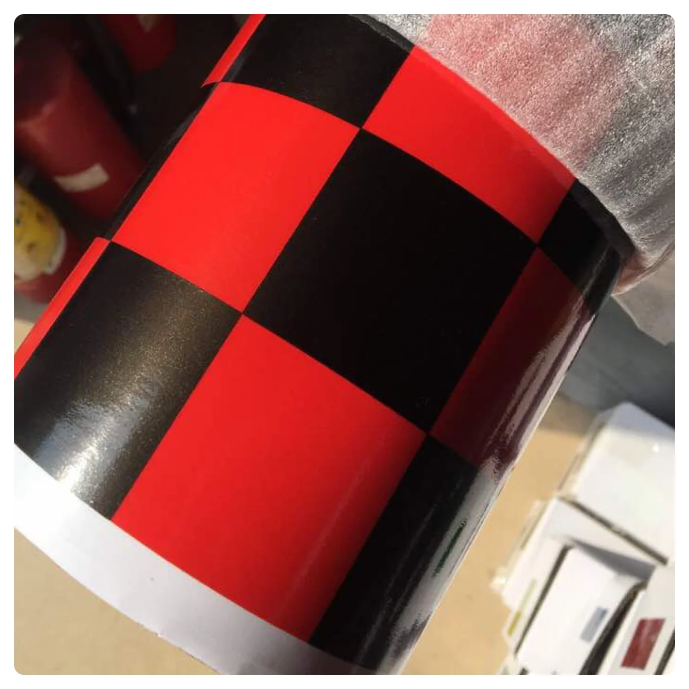 Check Chequered Gloss Vinyl Car Wrap Wrapping Graphic Sticker Bomb ...