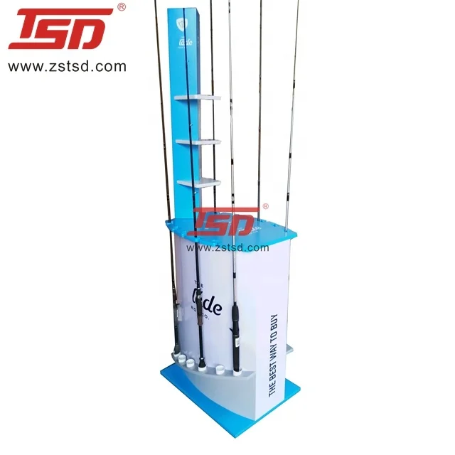 Custom Metal Fishing Rod Display Rack - Eco-friendly