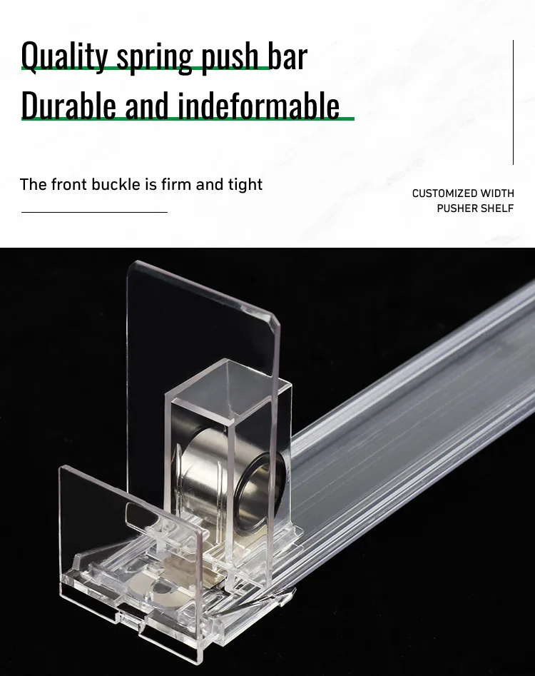 Clear Pusher - Efficient Bottle Organizer for Fridge