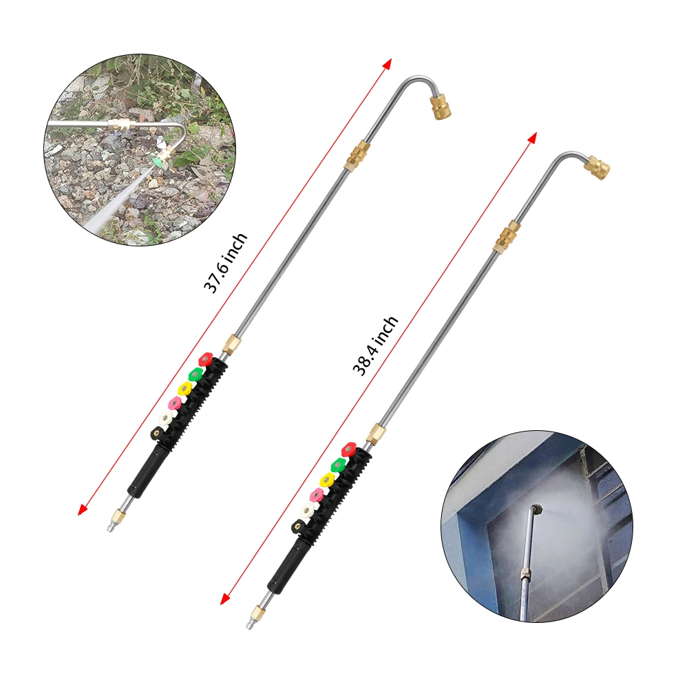 90 Degrees U Curved Connecting Rod - 4000 PSI Pressure Washer Extension ...