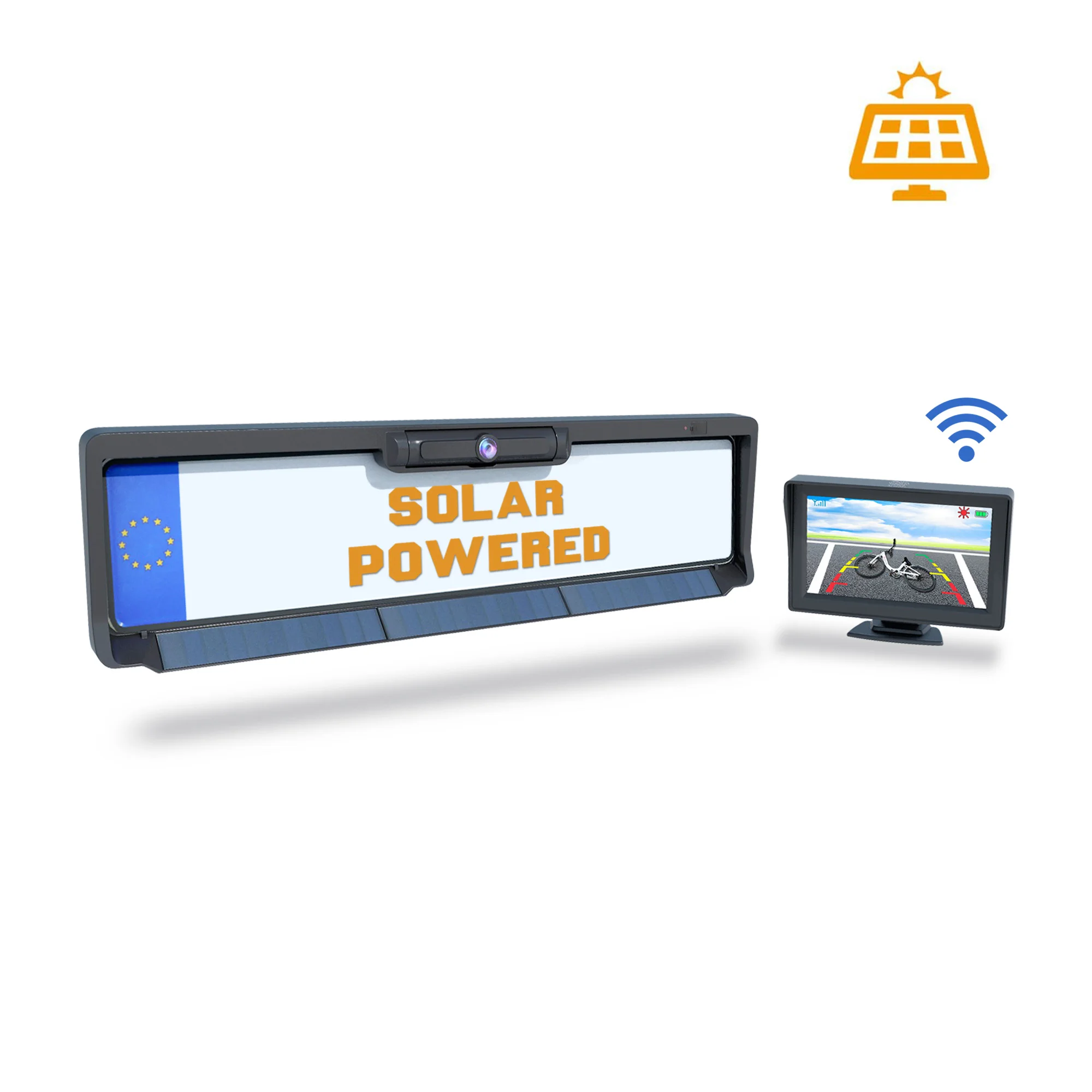 European 100% Diy 2.4g Solar Power Wireless Rear View Camera Car Hd ...