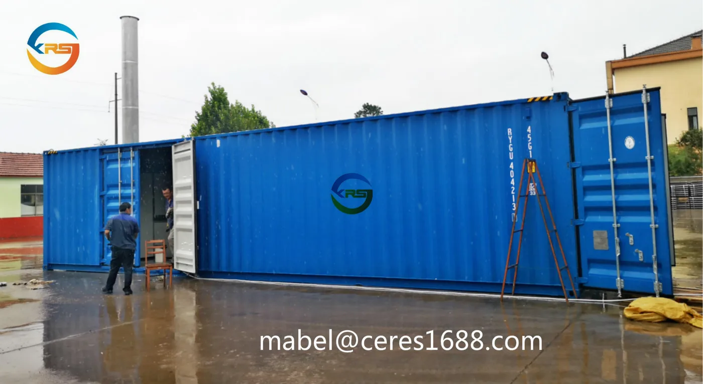 Containerized Mobile Human Crematorium Machine Incinerator