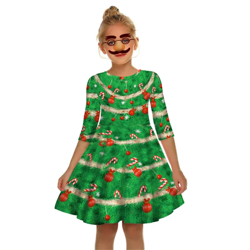 Adults And Children Christmas Custom Printed Party Fancy Dress Costumes ...