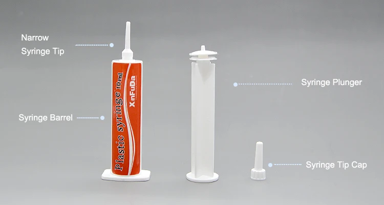 10ml Liquid Dispenser Intramammary Infusion Treating Cow Syringe Empty ...