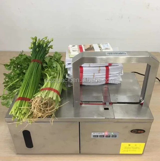 Fast Speed Strapping Machine 12mm Wide Bundling Vegetables Machine ...