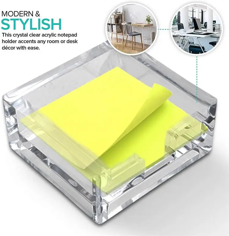 Note Pad Holder for Desk - Modern Acrylic Innovation