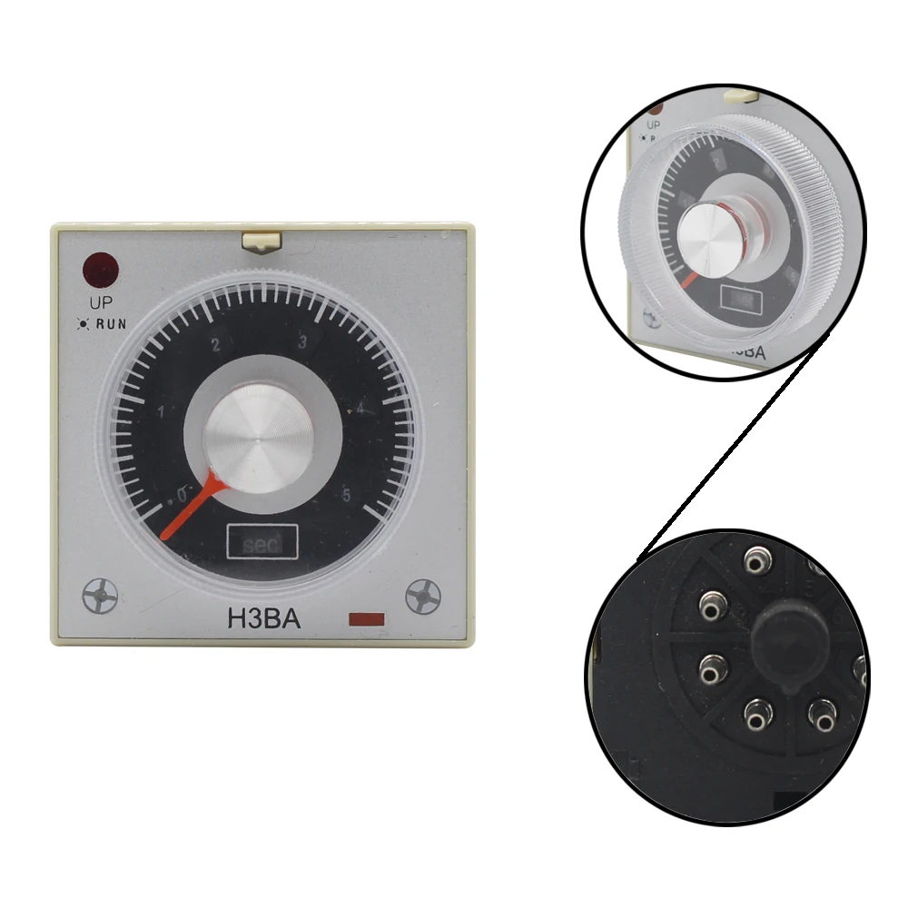 H3ba-8 220vac Delay Timer Relay Time Relay 0.5s-100h 8 Pin Timer ...