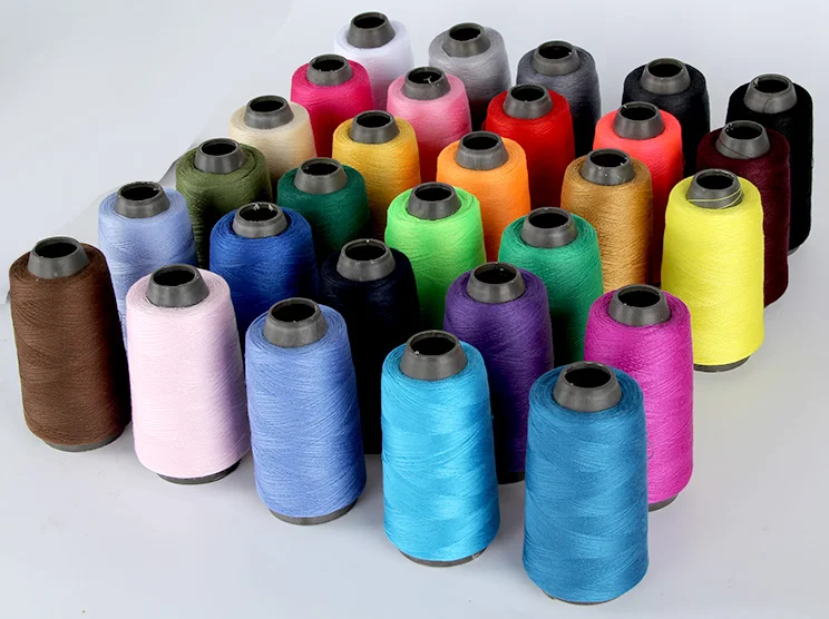 Tex 24 -Tex 90 20/2 20/3 40/2 40/3 Polyester Rainbow Thread