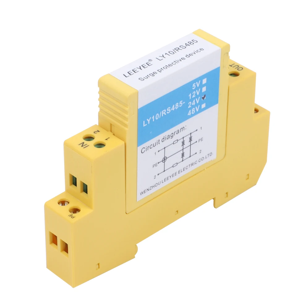 DC SPD 48V 0-20ma RS485 2wires Signal Surge Protector Plc