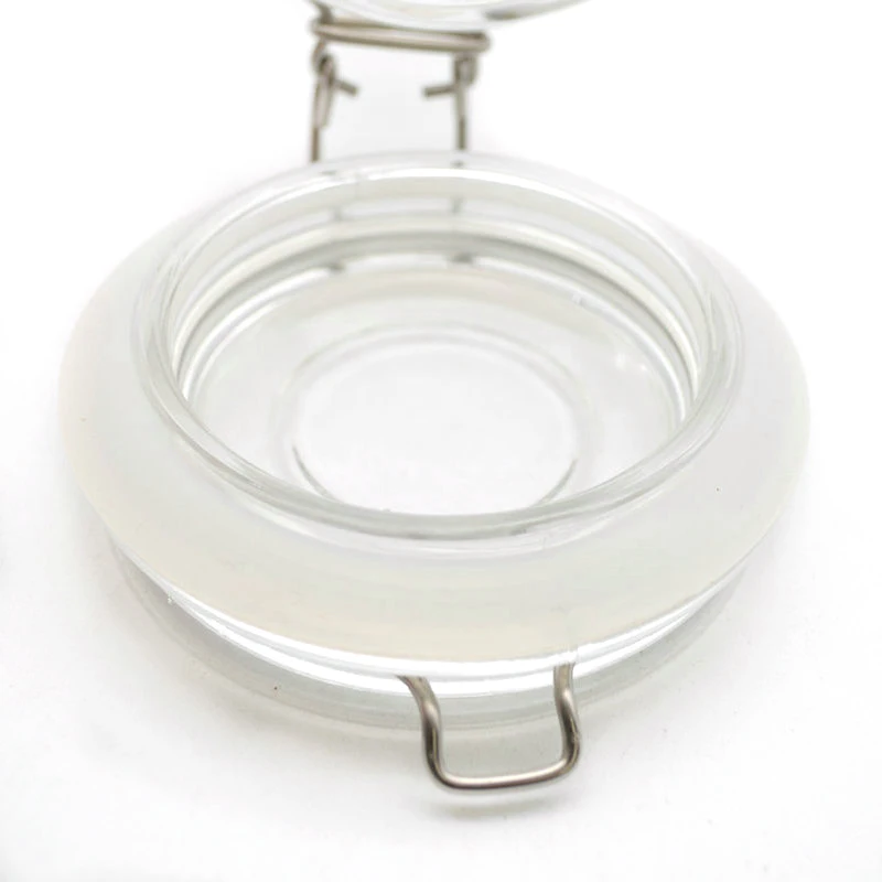Round Clamp Lid Glass Seal Jars With Air Tight Bail And Wire Clamp ...