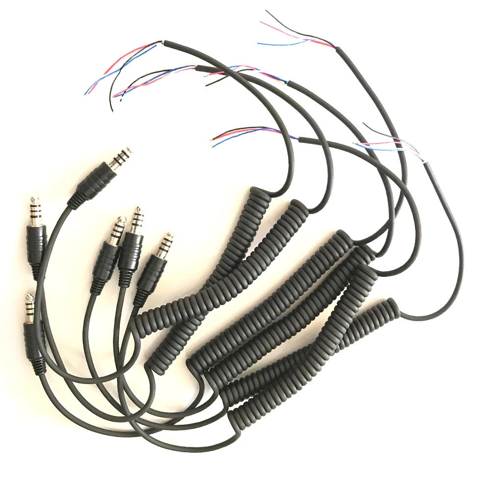 Replacement NATO Plug Headset Adapter for David Clark Helicopter Headset