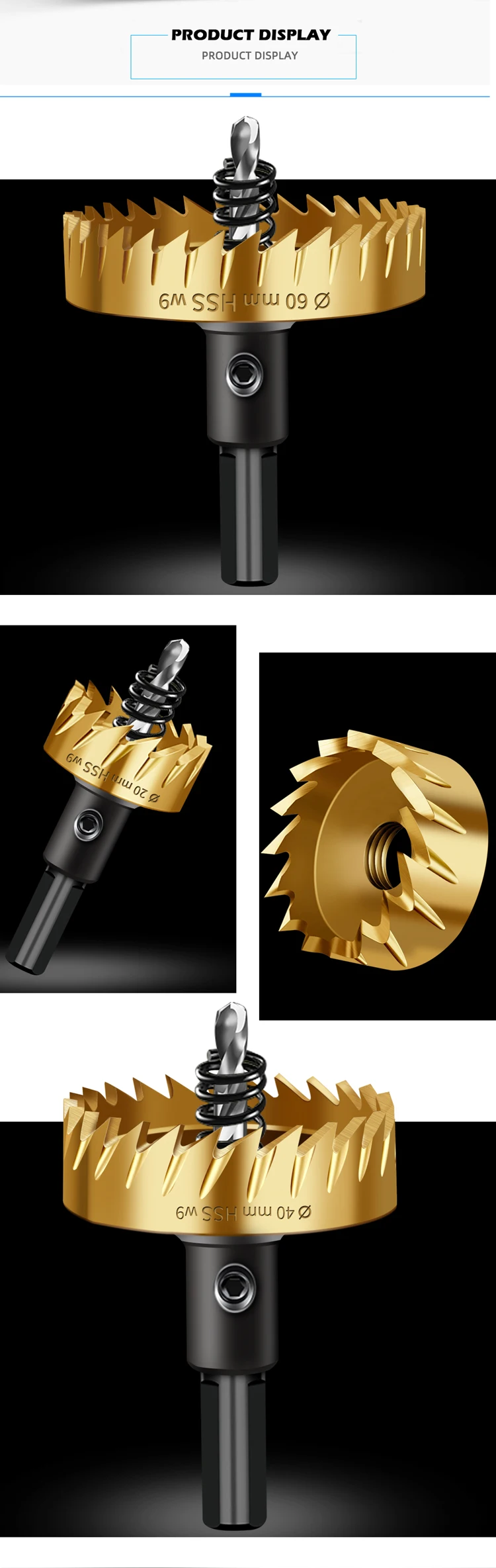 Durable 18mm Stainless Steel Hole Cutter Drill Bit HSS