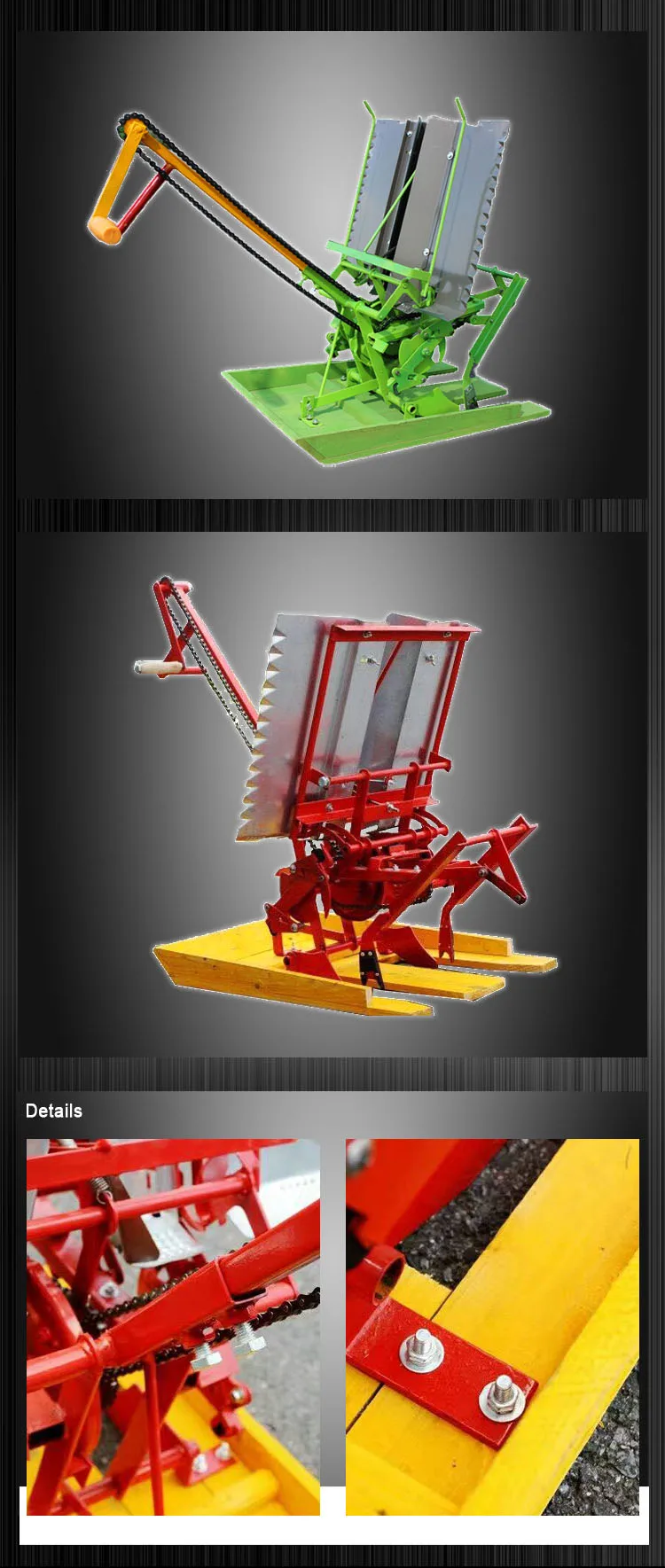 Manual Rice Planter Machine Hand Operated 2 Row Rice Transplanter ...