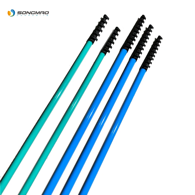 High Strength 4m 10m 12m 15m Fiberglass Telescopic Pole - Buy ...