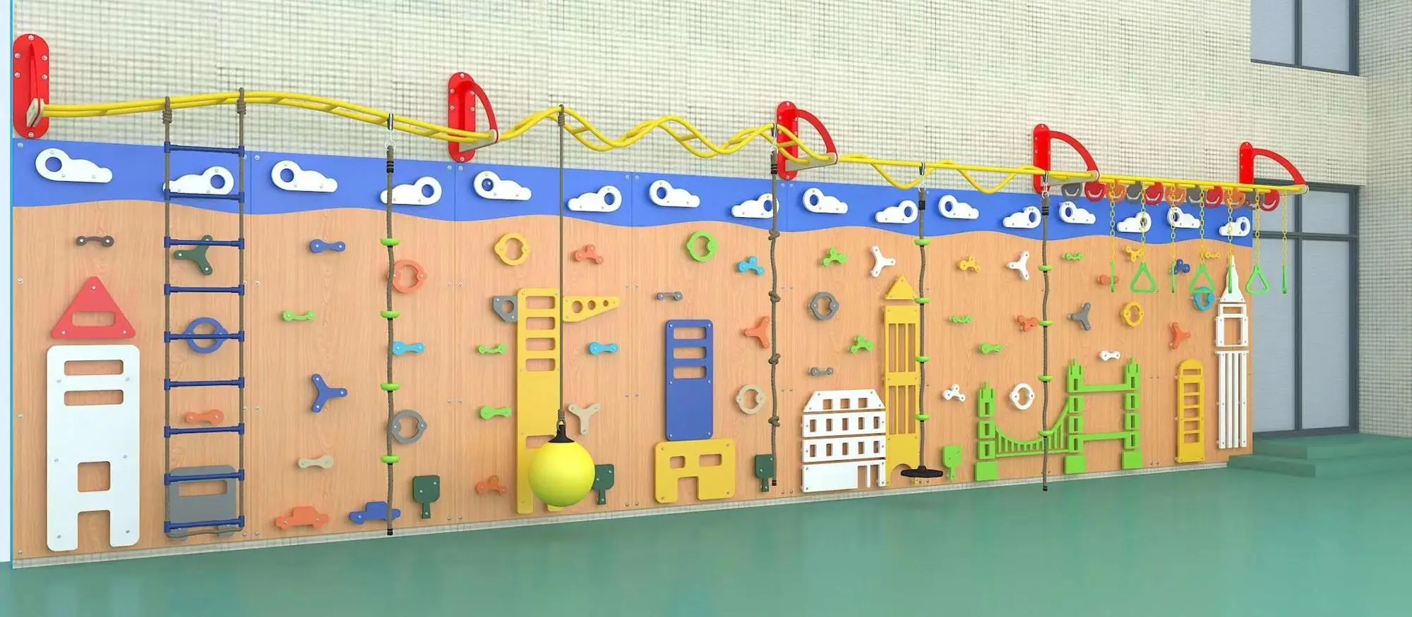 Multifunctional Climbing Wall - Perfect for Kids' Playgrounds
