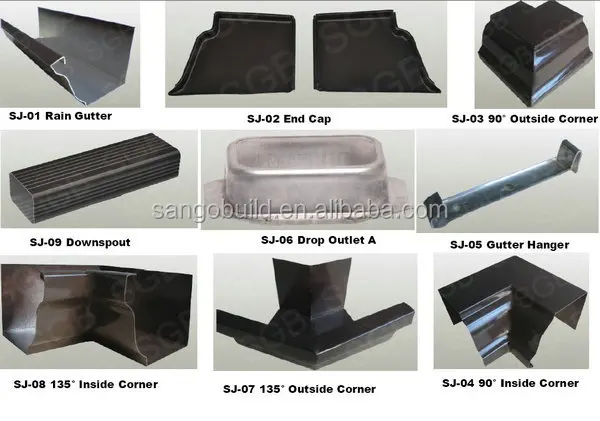 Philippines Price Of Stainless Roof Gutter,Rectangular 3meter Strength ...