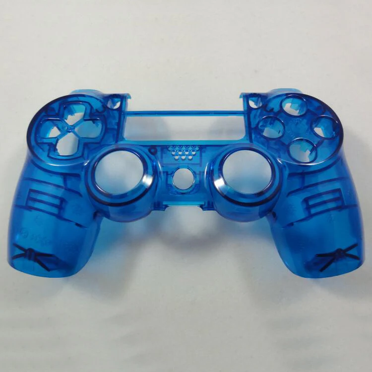 Transparent Clear Front Face Shell Case for PS4 Controller