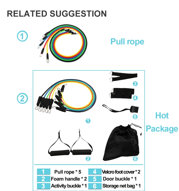 New Fitness Hip Bands Workout Rope Gymnastic Gum Loop Bands Resistance ...