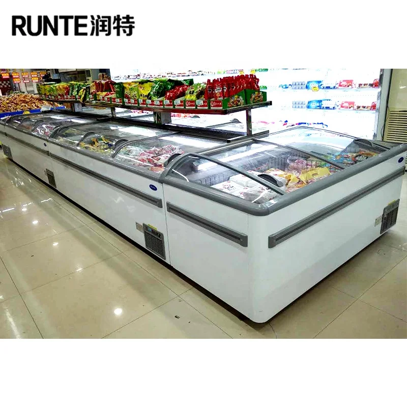 Meat Showcase/fresh Meat Counter/meat Display Refrigerator With Top ...