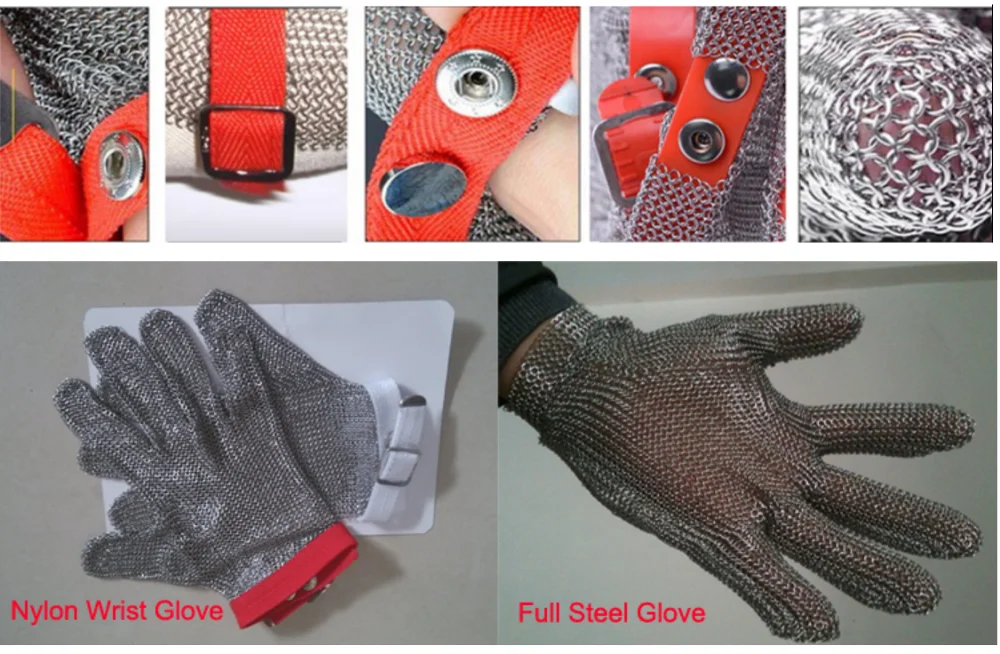 304 Anti Cutting Safety Butcher Protection Stainless Steel Wire Mesh ...