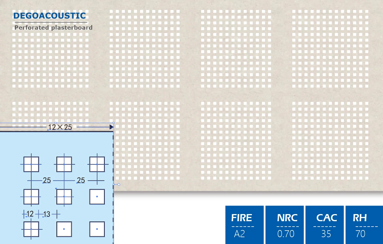 12mm Square Perforated Plasterboard square Perforated Gypsum Ceiling ...