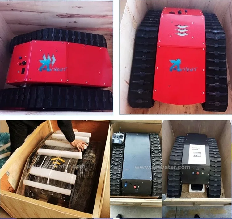 ATV Rubber Track & Crawler Robot Chassis with Inspection Camera