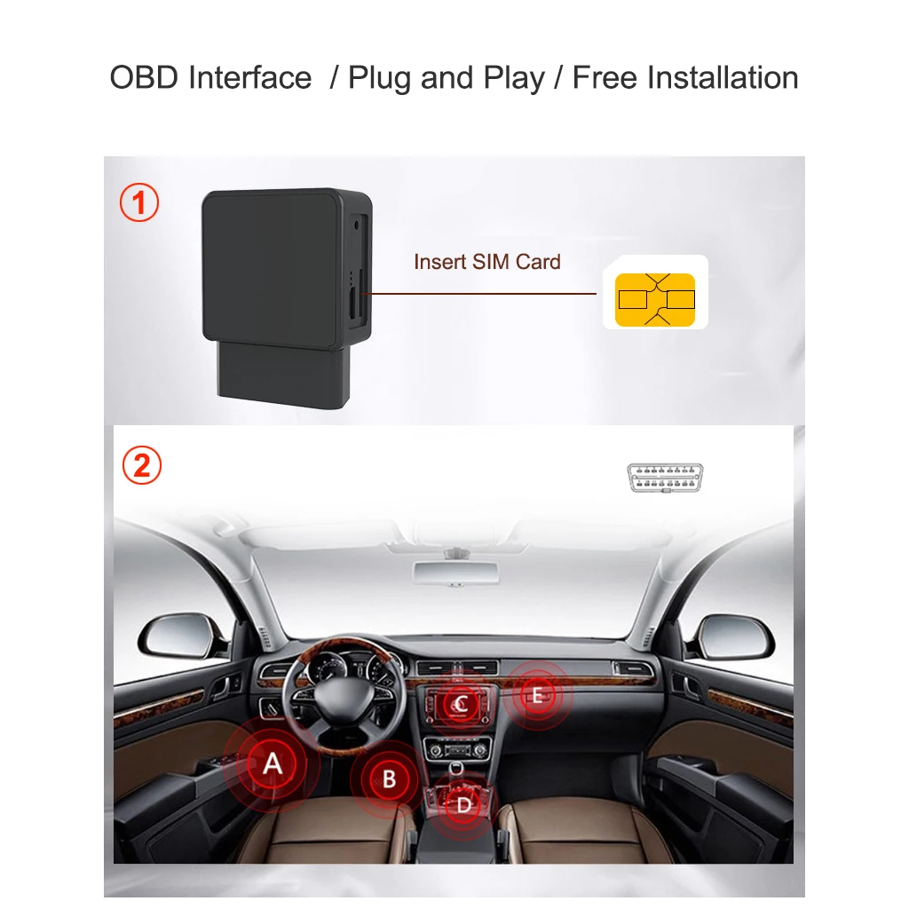 4G LTE Tracker OBD GPS Real Time Tracking Device for USA