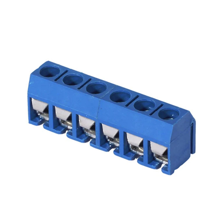 5-6mm Strip Length 2p-24p Stainless Steel Screw Mounting Terminal Block ...