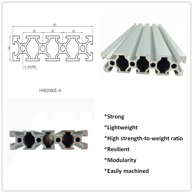 2080 Aluminum Extrusion T Slot 20x80mm Aluminum Extrusion - Buy 2080 ...