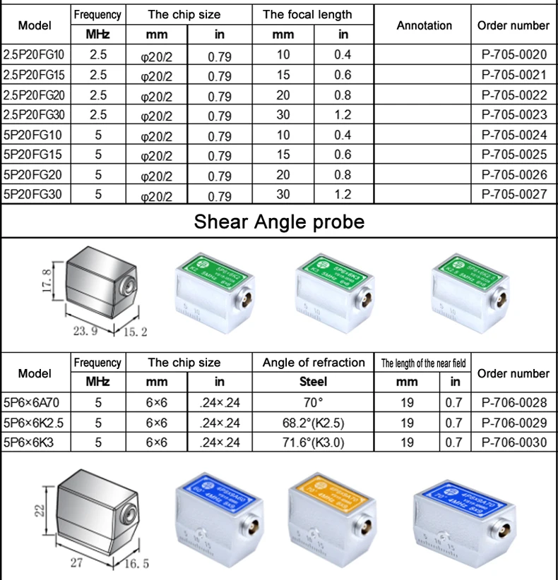 Ultrasonic Probes Ndt Ultrasound Transducer 2.5 Mhz - Buy Ultrasonic ...