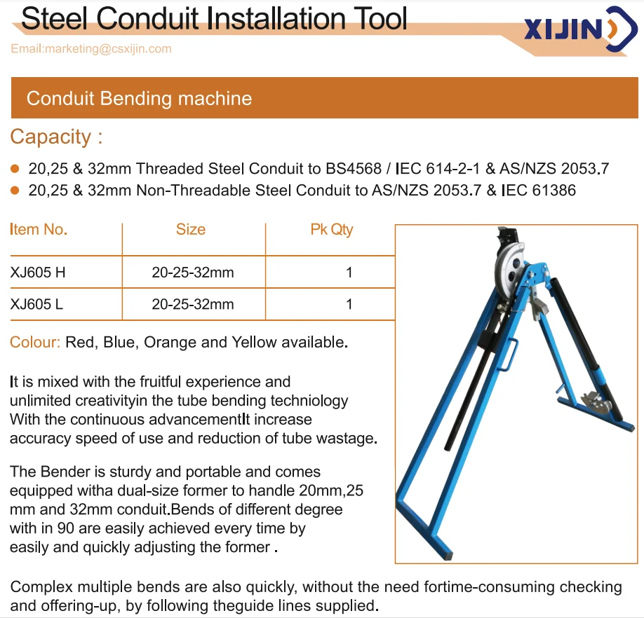 20mm & 25mm Electrical Tube Complex Multiple Conduit Bender - Buy ...