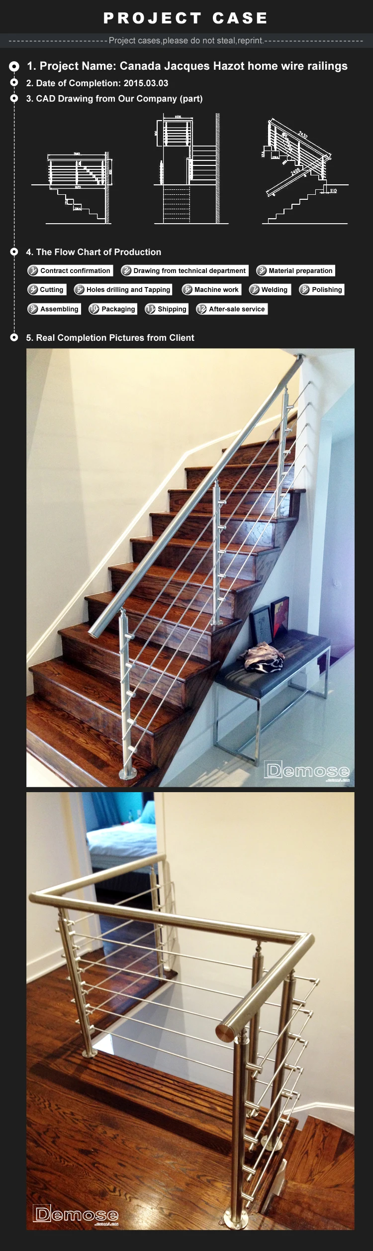 Metal Handrail Bracket Spacing Spindles Height For Stair - Buy Metal ...