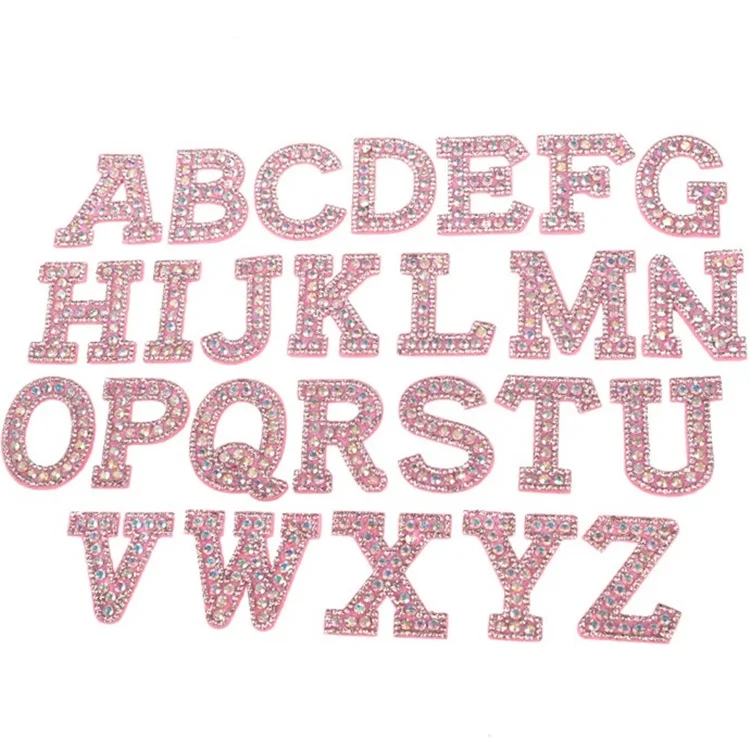 New Applique 3D Handmade DIY Cute Initial Alphabet Letter Pearl ...