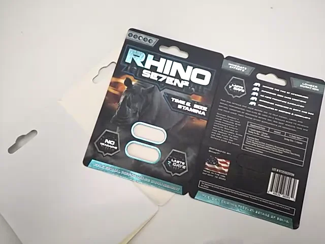 Male Enhancement Pills Packaging Rhino Max 150k 3d Blister Cards With ...