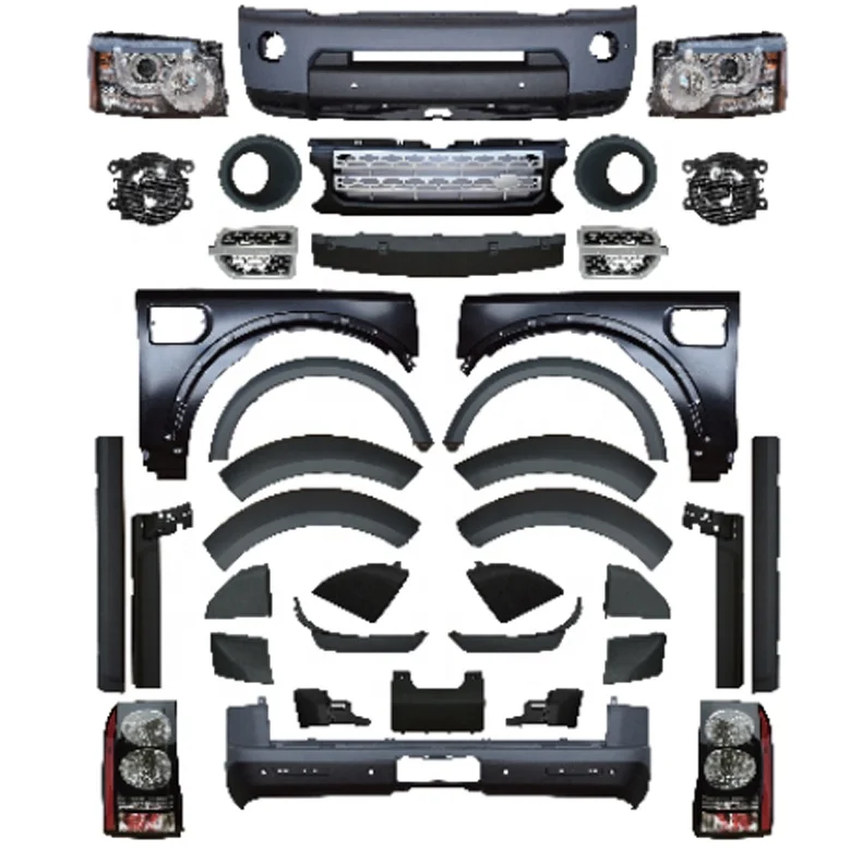 Auto Car Body Parts Front Bumper Grille Head Light Body Kit For Land ...