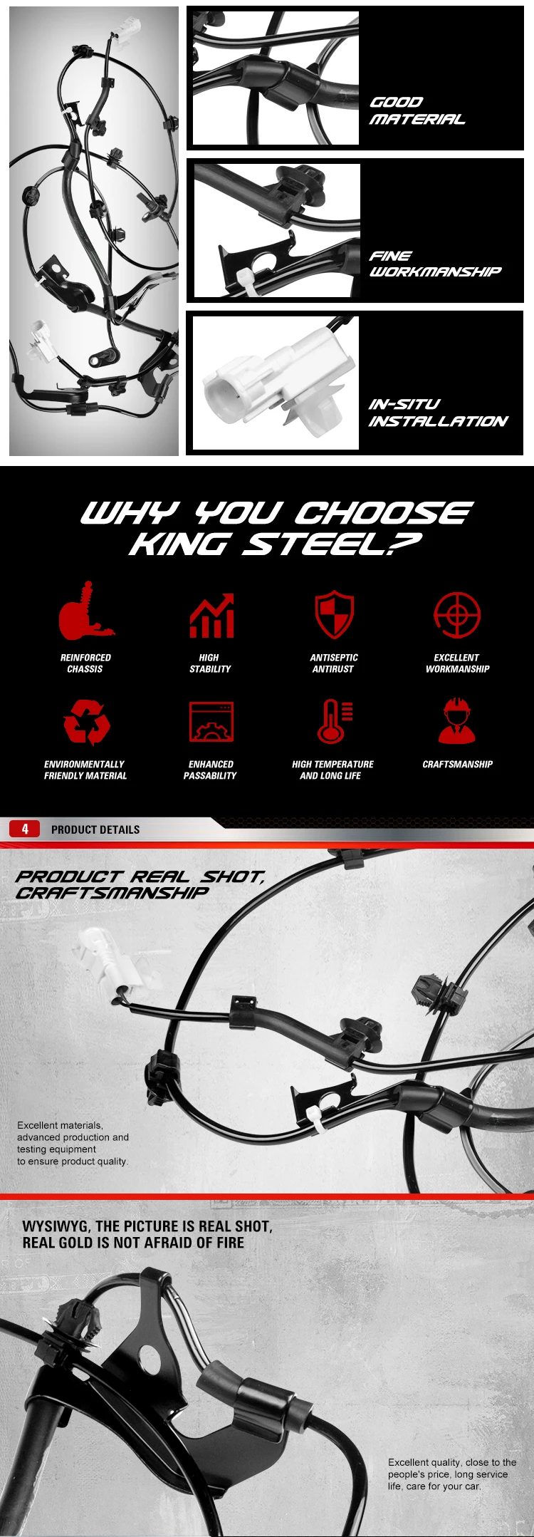 Abs Wheel Speed Sensor For Toyota Fortuner Tgn26 89542-0k020 - Buy Abs ...