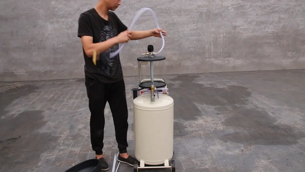 Ce Suction Car Garage Equipment Pneumatic Waste Oil Collector Drainer ...