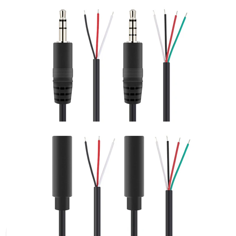 3.5mm Audio Jack to Soldering End - Customize Stereo Aux Cable