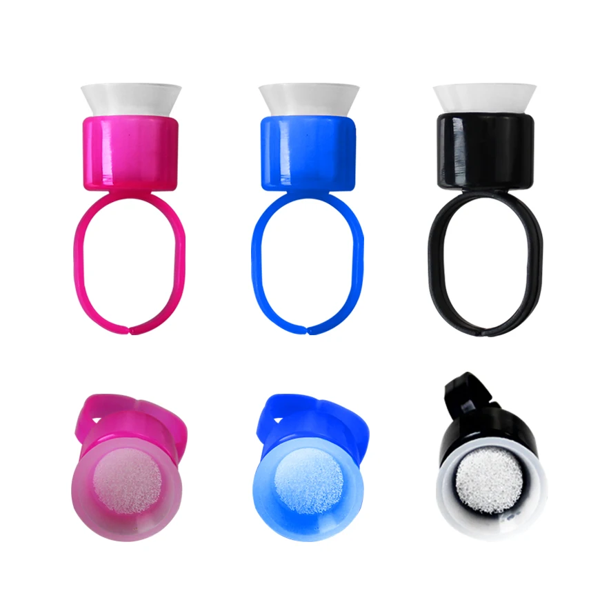 Plastic Ring Cup With Sponge Permanent Makeup Cup Tattoo Ink Cup ...