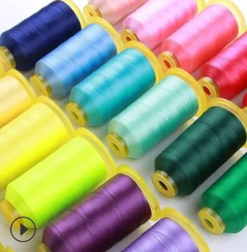 High Quality 100% Polyester Embroidery Threads 5000y For Machine ...