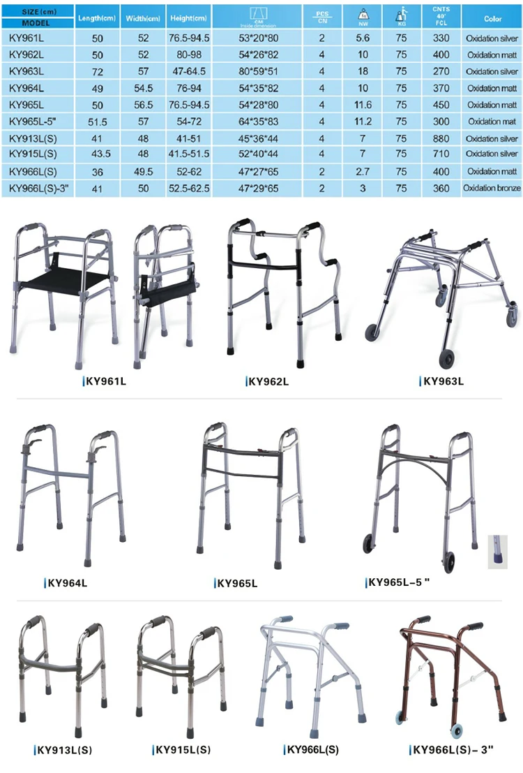 Kaiyang Ky962l Cheap Disability Lightweight Walking Frames Melbourne ...