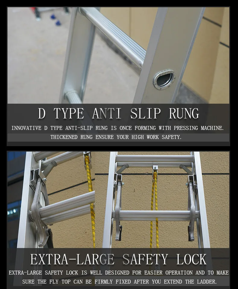 Heavy-duty Modified I-beam Side Rails Rope Operated Extruded Aluminium ...