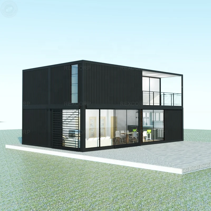 2 Storey 40ft Size Modern Modular Shipping Container House 3 Bedroom ...