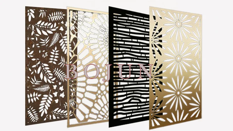 Custom Outdoor Decorative Aluminum Screens Exterior Steel Laser Cut ...