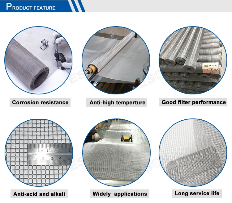 Stainless Steel Wire Mesh Manufacturer 5 400 Micron 0.2mm Stainless ...