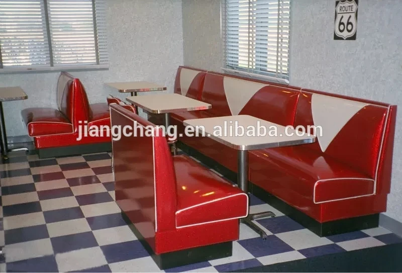 Modern Design Restaurant Booth Seating Double Sided Sofa